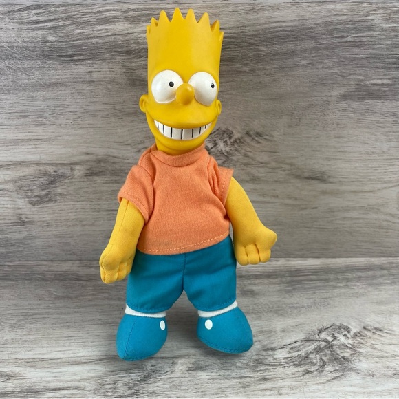 Toys | Vintage 199 Simpsons Doll Plastic Head Cloth Body 8 Bart Simpson ...